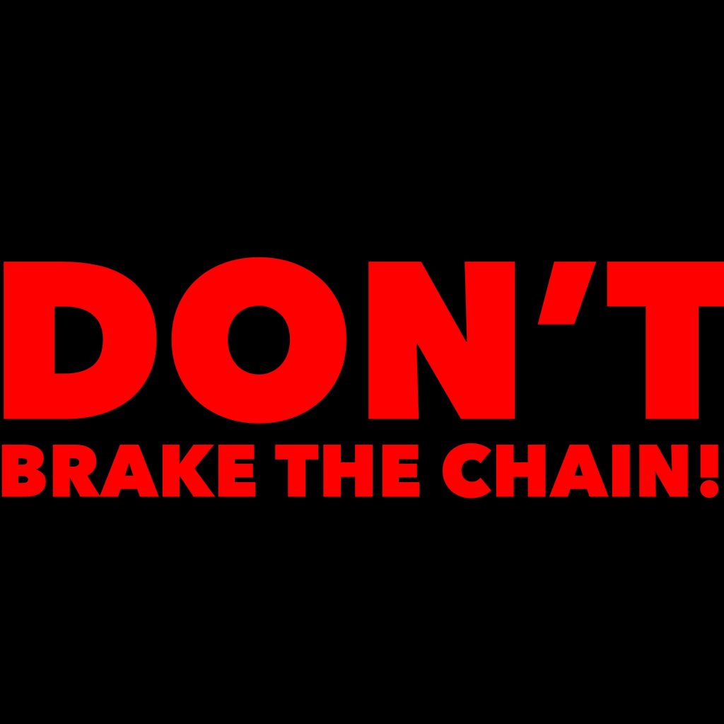 Don’t brake the chain – achieve six pack abs